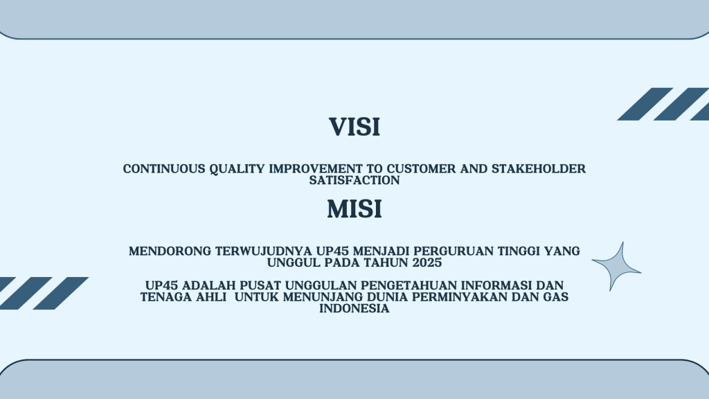 Visi dan Misi - Badan Penjaminan Mutu